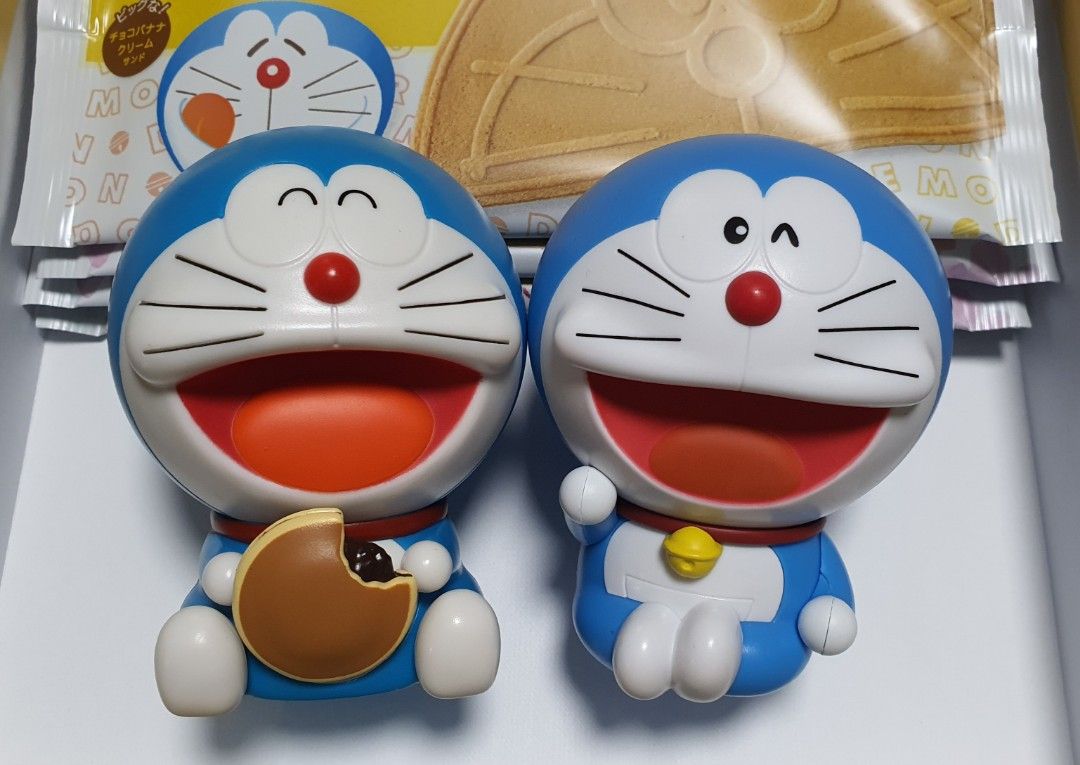 Bandai Doraemon big head figure dorayaki big smile 9cm, Hobbies & Toys ...