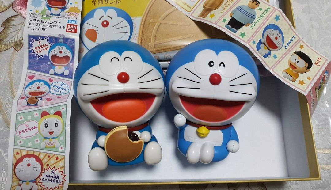 Bandai Doraemon big head figure dorayaki big smile 9cm, Hobbies & Toys ...