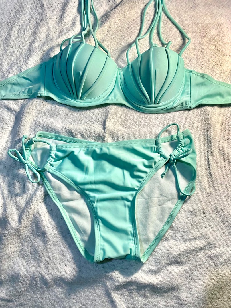 Bikini Set 13 - Mint green mermaid, Women's Fashion, Swimwear, Bikinis ...