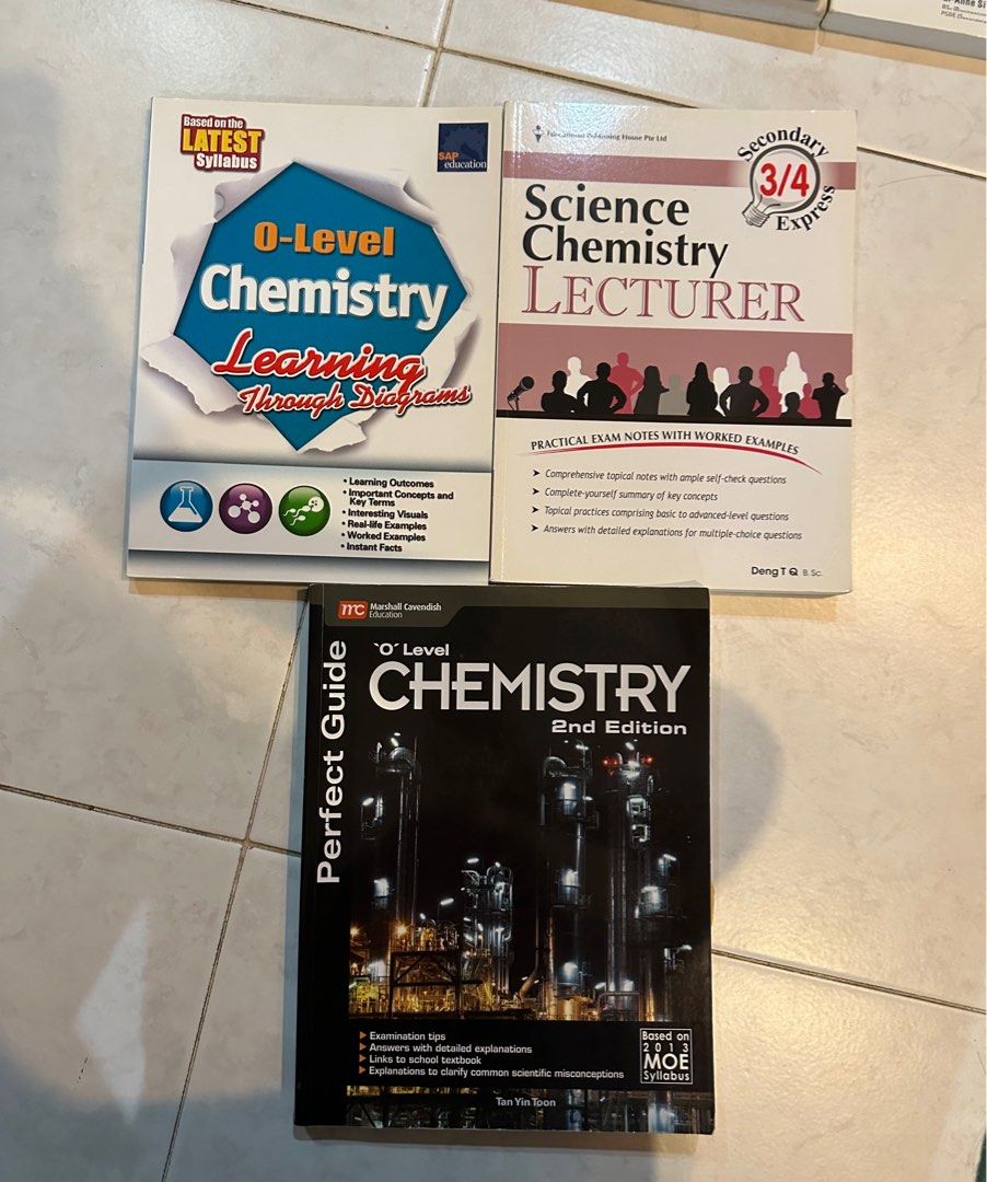 O level Biology, chemistry, physics assessment books perfect guide ...