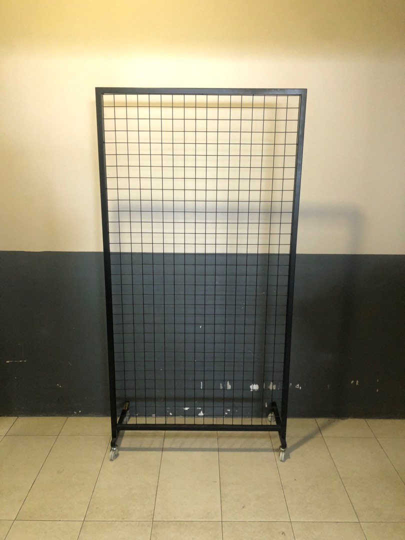 Black Metal Mesh Wire Display Rack, Furniture & Home Living, Furniture ...