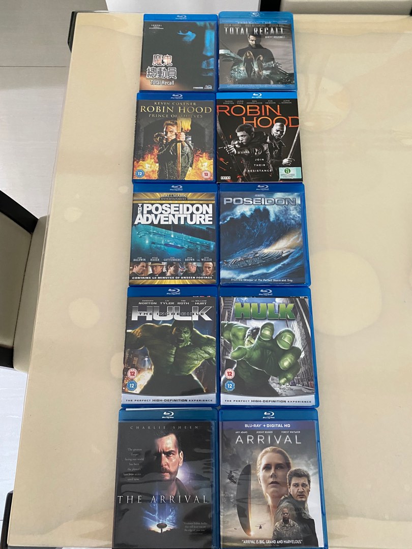 Blu Ray Movies in Pairs, Hobbies & Toys, Music & Media, CDs & DVDs on ...