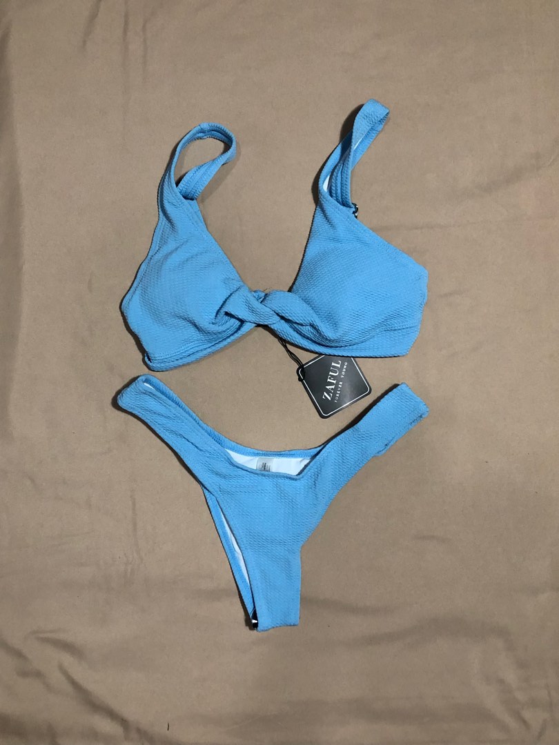 blue bikini, Women's Fashion, Swimwear, Bikinis & Swimsuits on Carousell