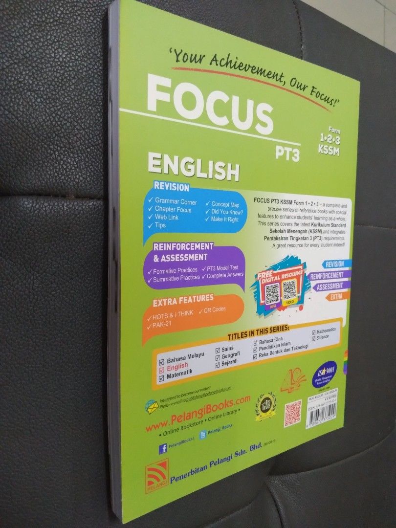 [BRAND NEW] FOCUS English PT3 KSSM (Tingkatan 1,2,3), Hobbies & Toys ...
