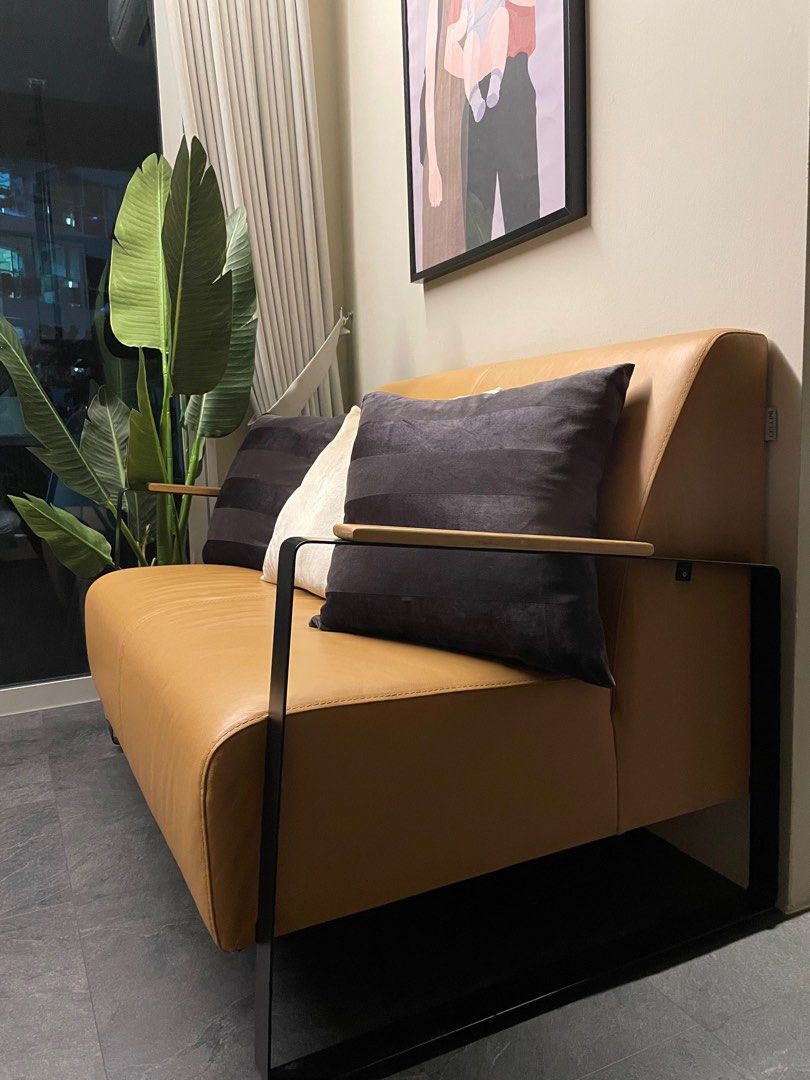 Cellini Custom-made Full Leather 2-seater Sofa (60% mark down ...