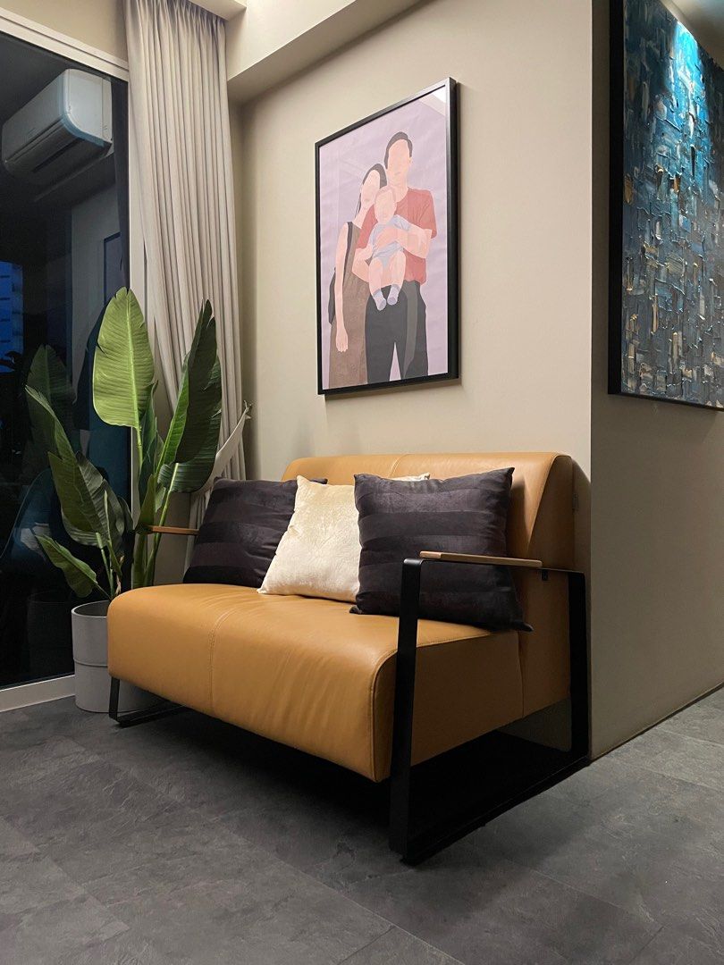 Cellini Custom-made Full Leather 2-seater Sofa (60% mark down ...