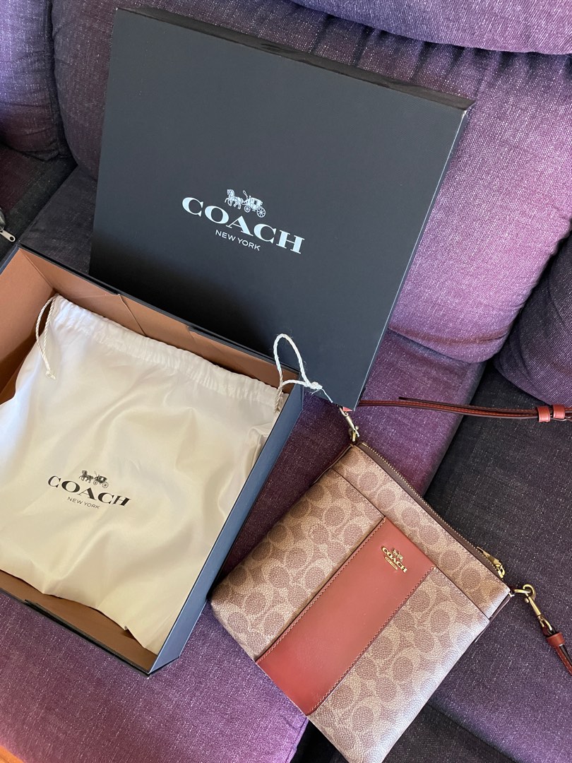 Coach crossbody bag with box and dust bag on Carousell