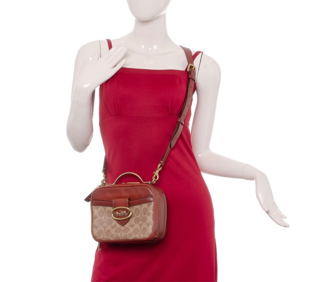 COACH Riley Lunchbox Brown Crossbody Bag, Luxury, Bags & Wallets on ...