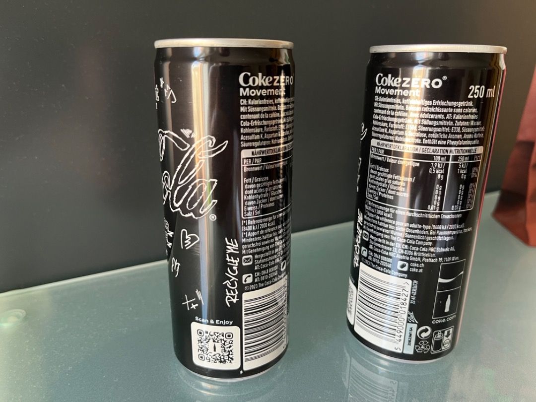 Coca Cola Zero Movement ROSALIA Limited Edition Flavor 250ml, Food ...