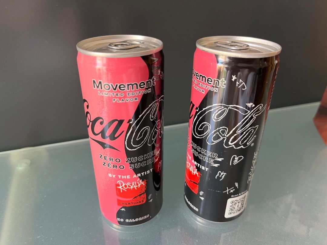 Coca Cola Zero Movement ROSALIA Limited Edition Flavor 250ml, Food ...