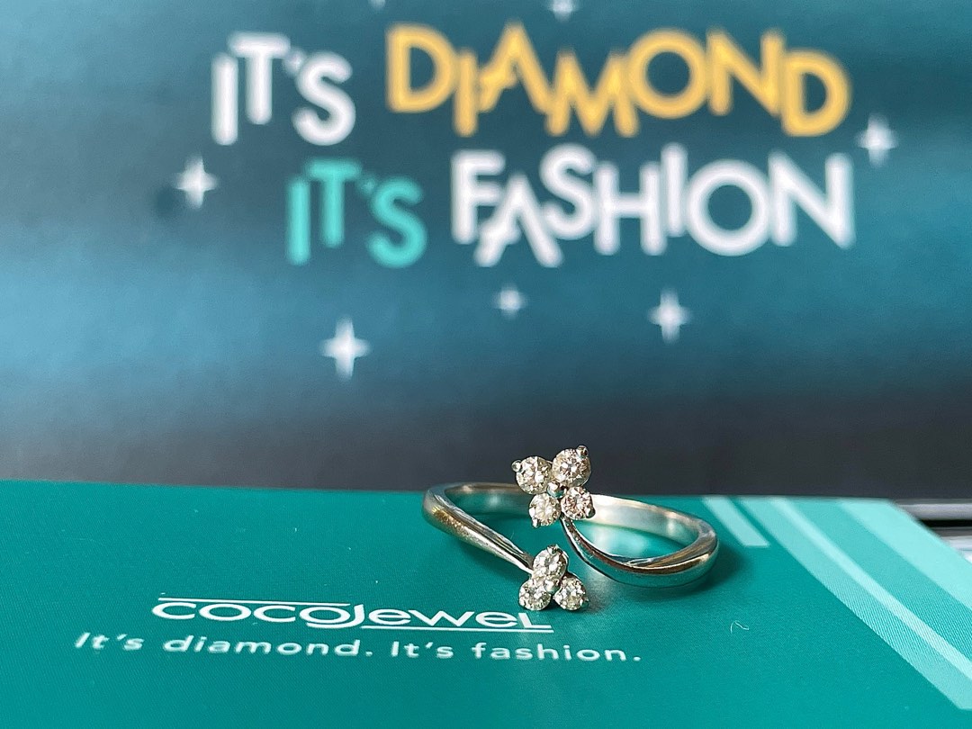 DISKON! Coco Jewel Diamond ring, Fesyen Wanita, Perhiasan di Carousell