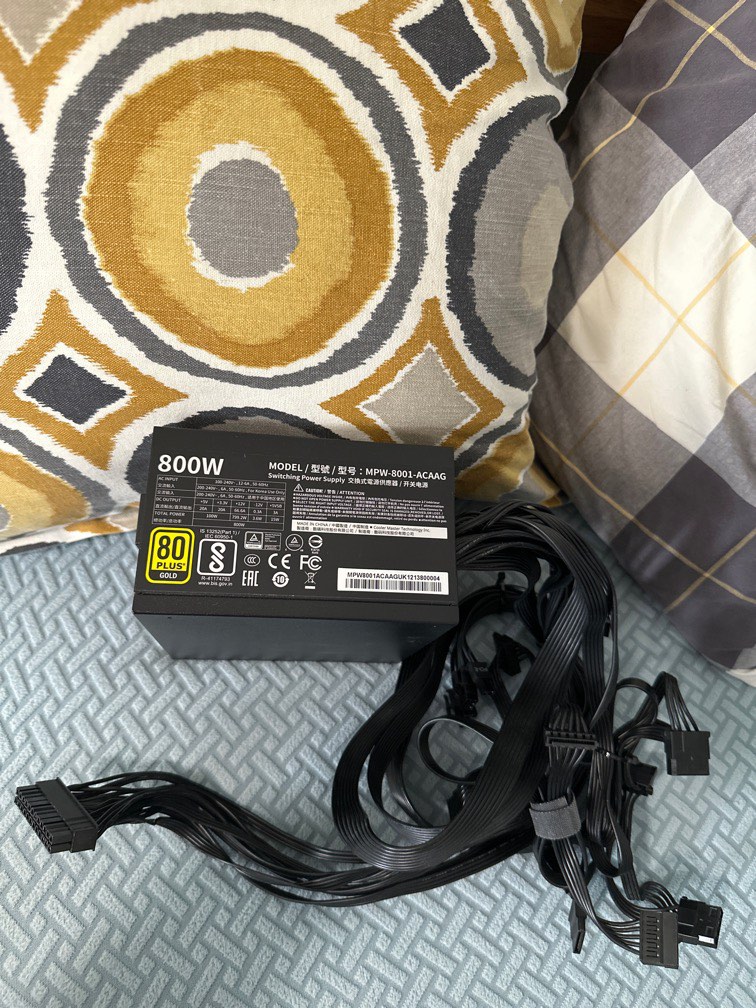 Cooler Master 800W gold rating non modular, Computers & Tech, Parts ...