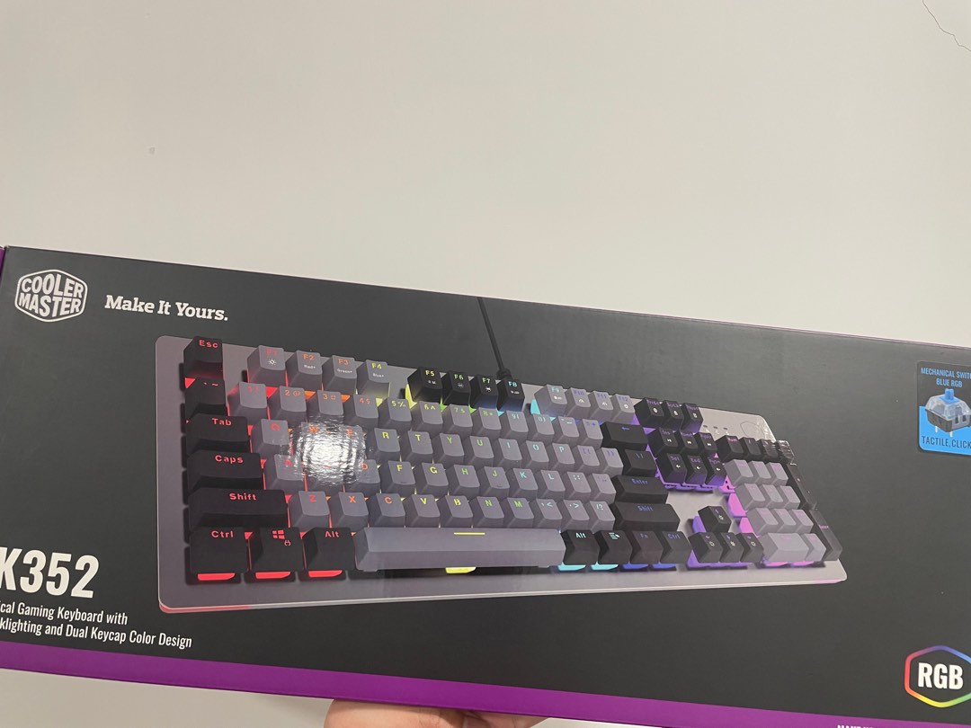 Cooler master k352 keyboard, 電腦＆科技, 電腦周邊及配件, 電腦鍵盤及相關產品 - Carousell