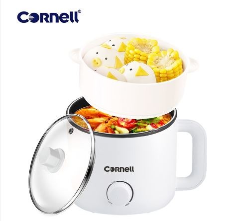 Cornell 1.5L Mini Multi Cooker with Steam Tray Personal Steamboat ...