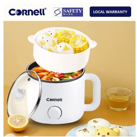 Cornell 1.5L Mini Multi Cooker with Steam Tray Personal Steamboat ...