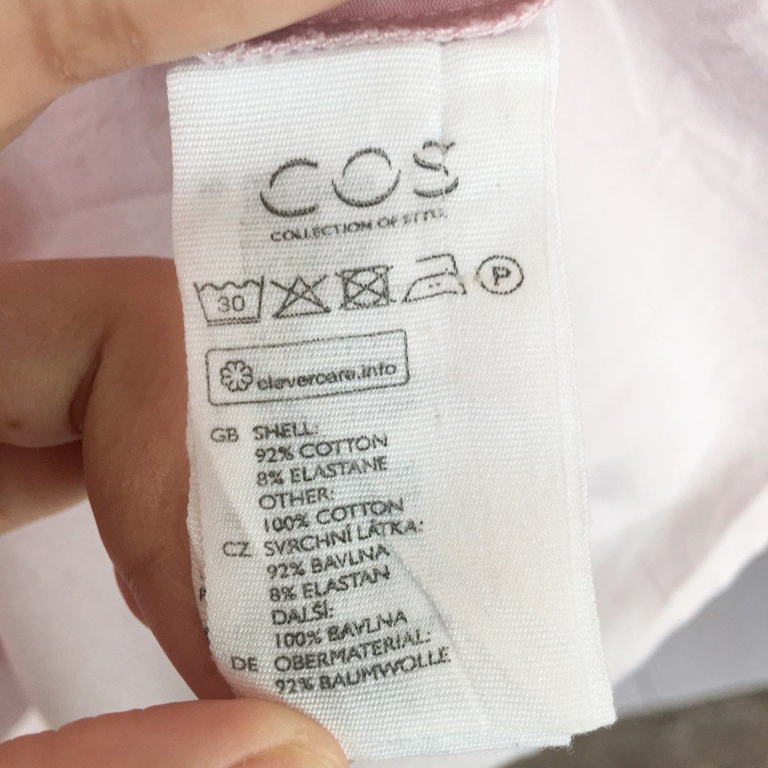 COS | Pink White Top, Women's Fashion, Tops, Blouses on Carousell