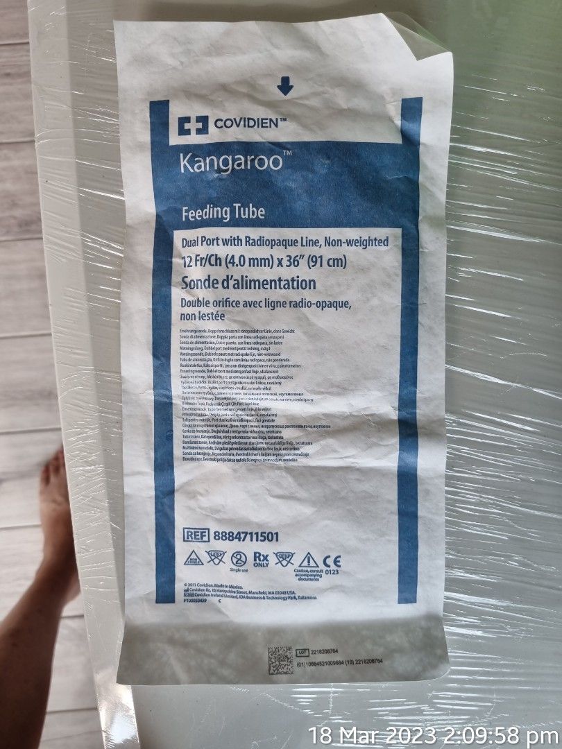 Covidien Kangaroo Feeding Tube, Health & Nutrition, Medical Supplies ...