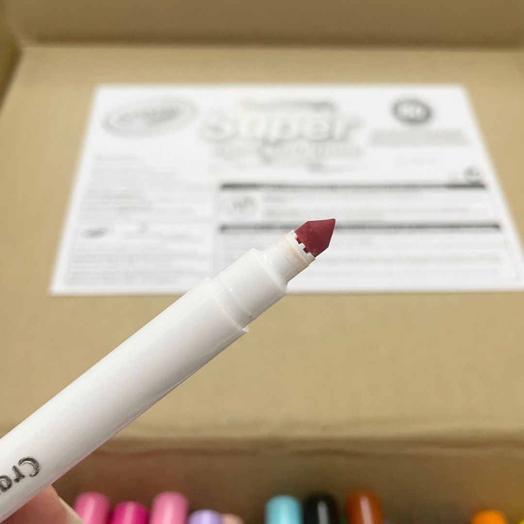 Crayola Super Tips Washable Markers, 80 Count Set 43 Unique Colors with ...