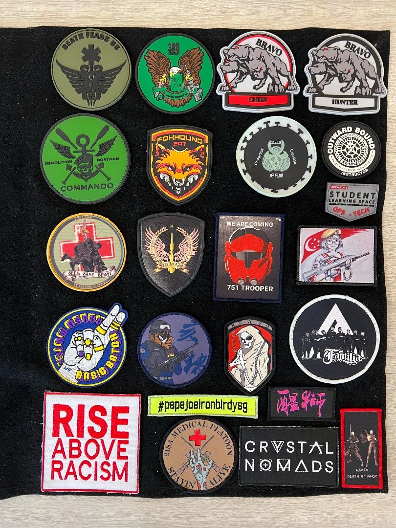 Customise 3D PCV velcro patche, Hobbies & Toys, Memorabilia ...