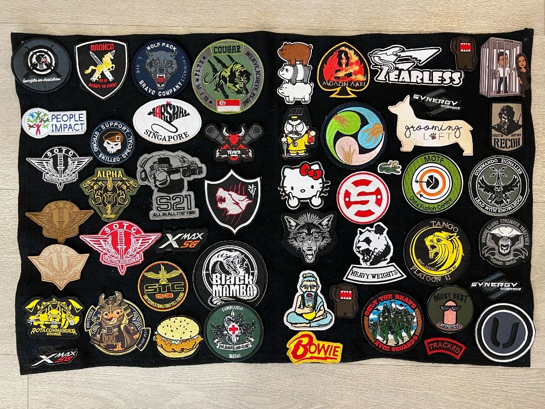 Customised 2D embroidery Velcro patch, Hobbies & Toys, Memorabilia ...