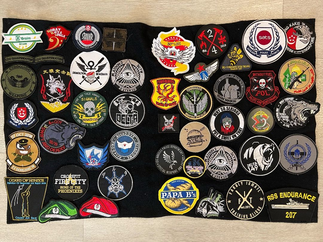 Customised 2D embroidery Velcro patch, Hobbies & Toys, Memorabilia ...