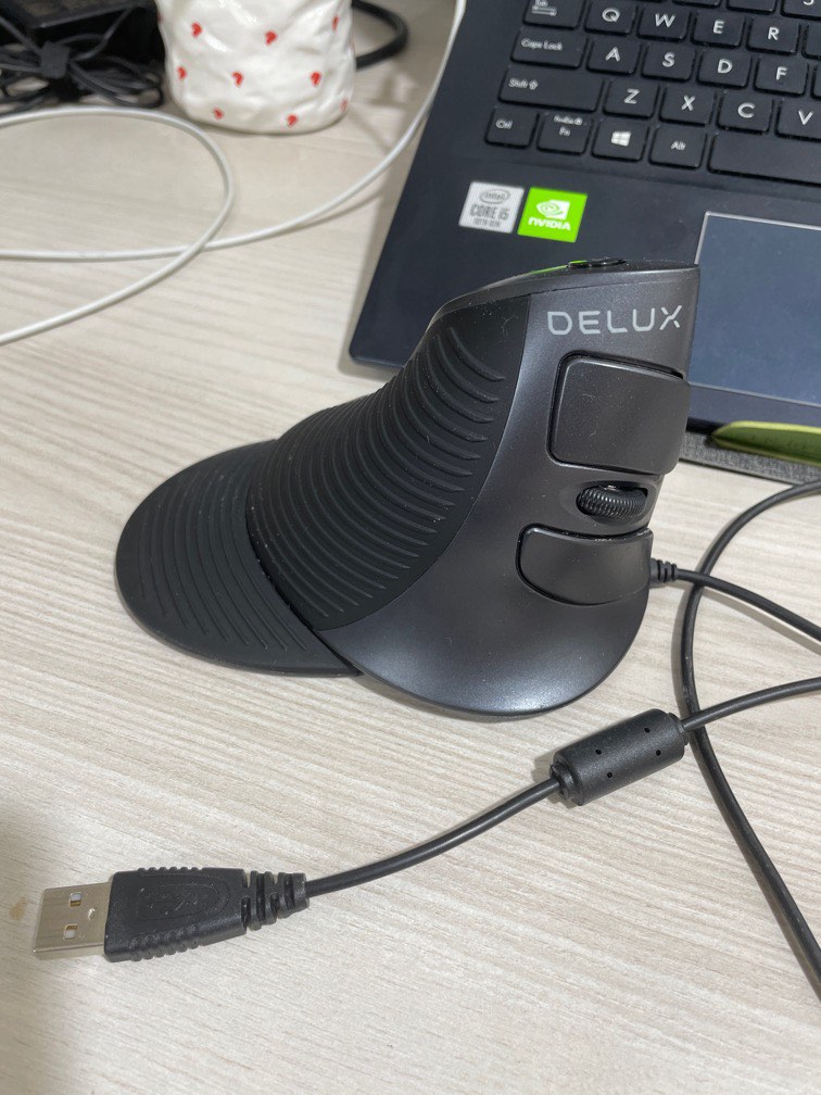 DELUX Ergonomic Mouse M618BU Wired, Computers & Tech, Parts ...