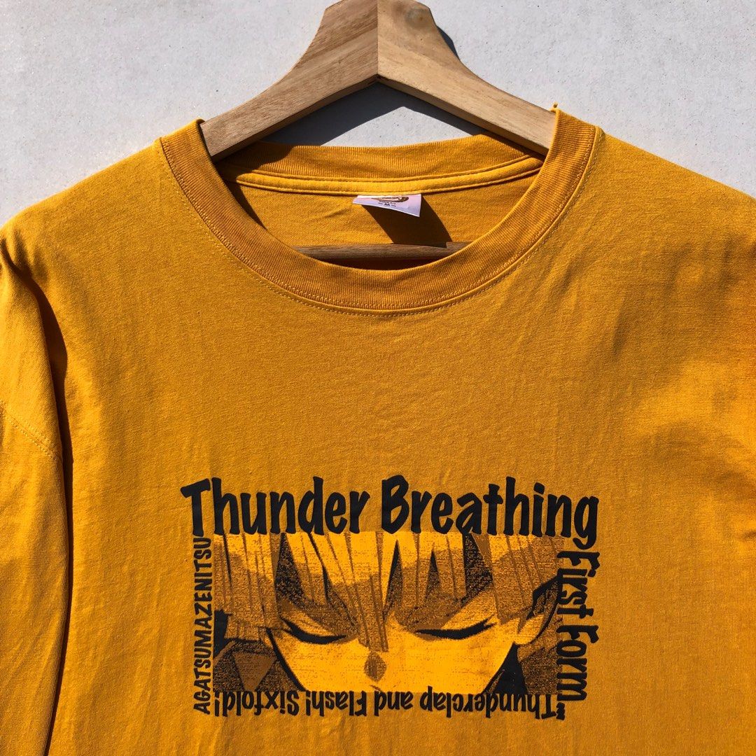 Demon Slayer Thunder Breathing First Form, Men's Fashion, Tops & Sets ...