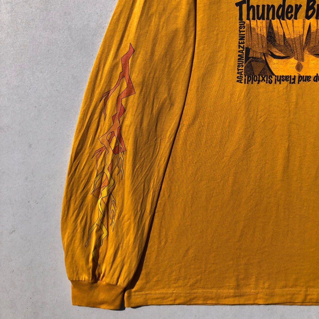 Demon Slayer Thunder Breathing First Form, Men's Fashion, Tops & Sets ...