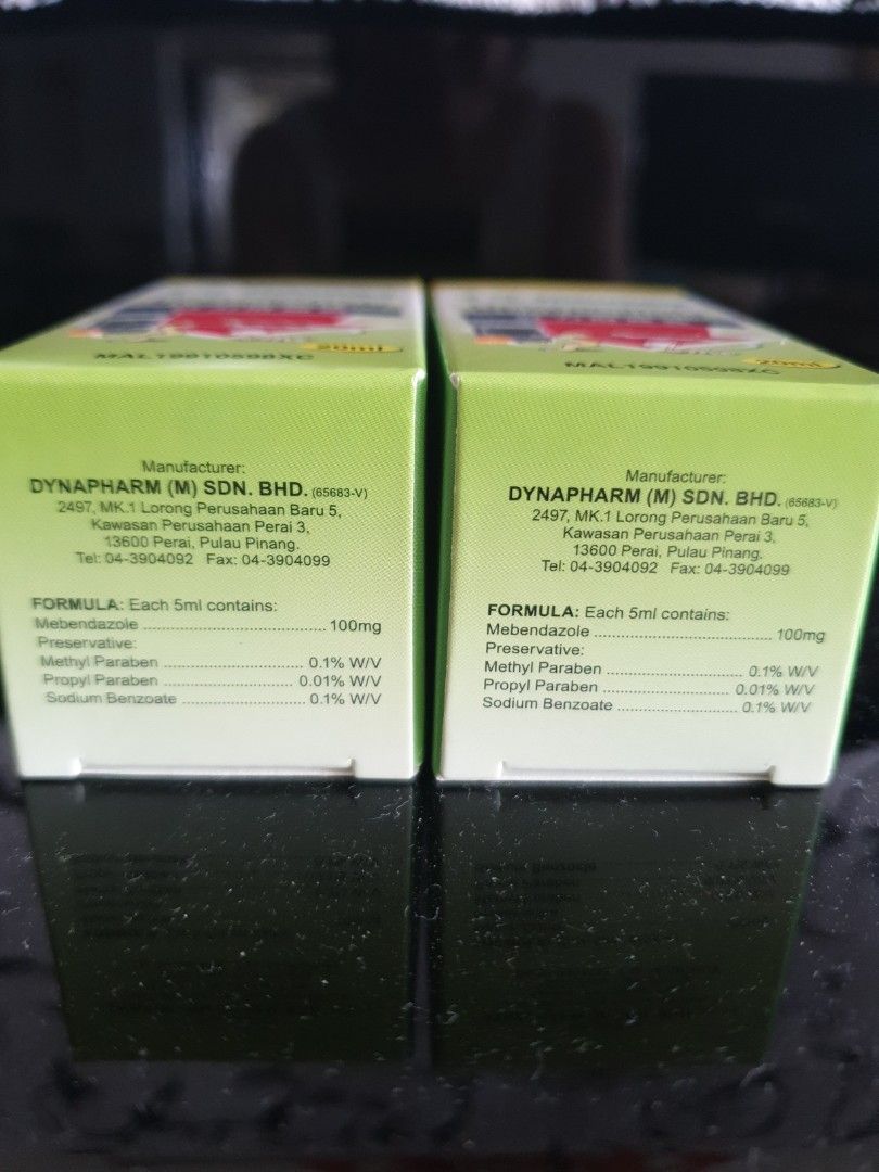 Deworming Suspension Albendazole Mebendazole parasitic worm ...