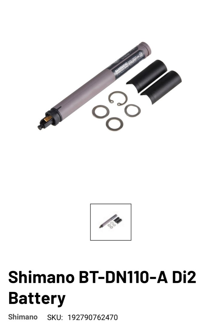 Di2 battery - BT-DN110-A, Sports Equipment, Bicycles & Parts, Parts ...
