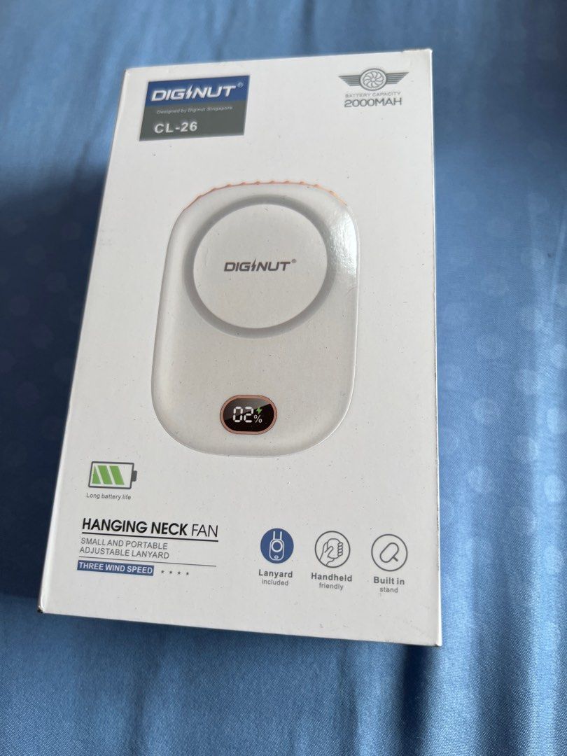 Diginut neck fan, TV & Home Appliances, Other Home Appliances on Carousell
