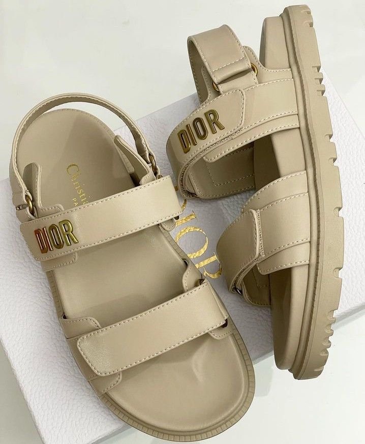 DIOR FLAT SANDALS (PRE-ORDER ONLY), Women's Fashion, Footwear, Flats ...
