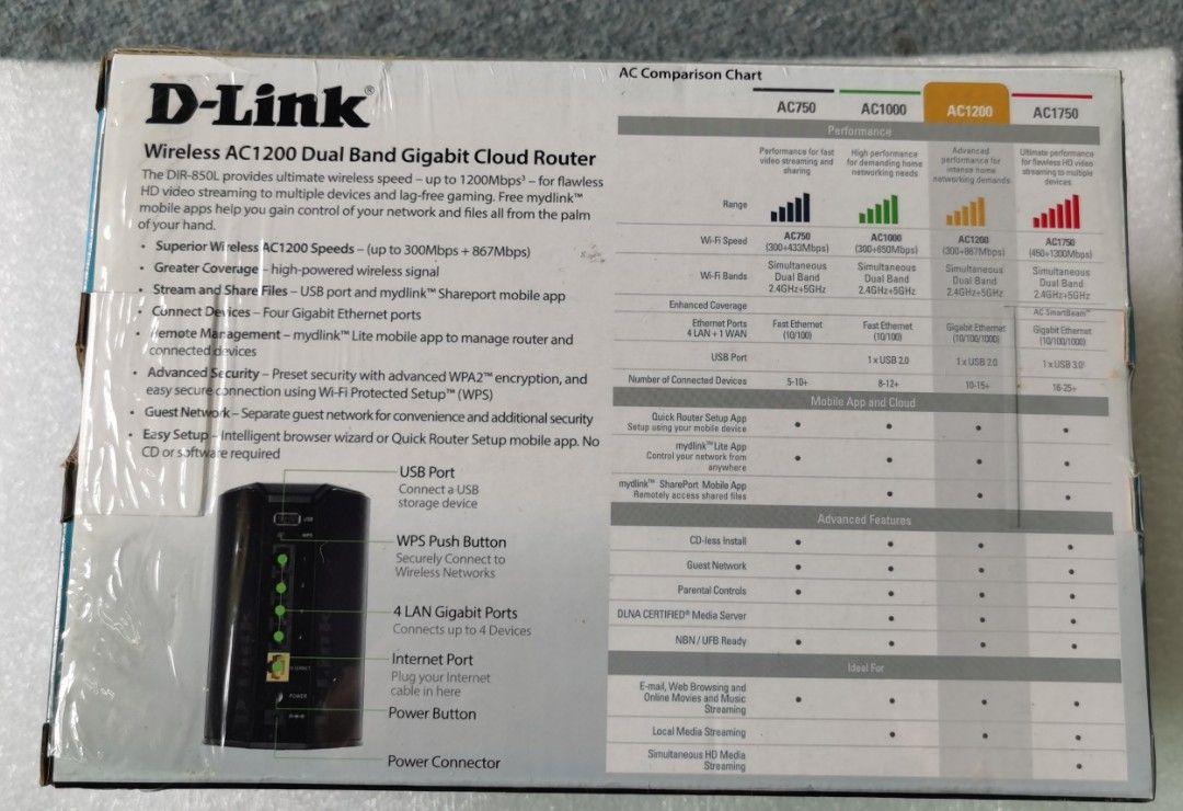 D-Link DIR-850L Router, Computers & Tech, Parts & Accessories ...