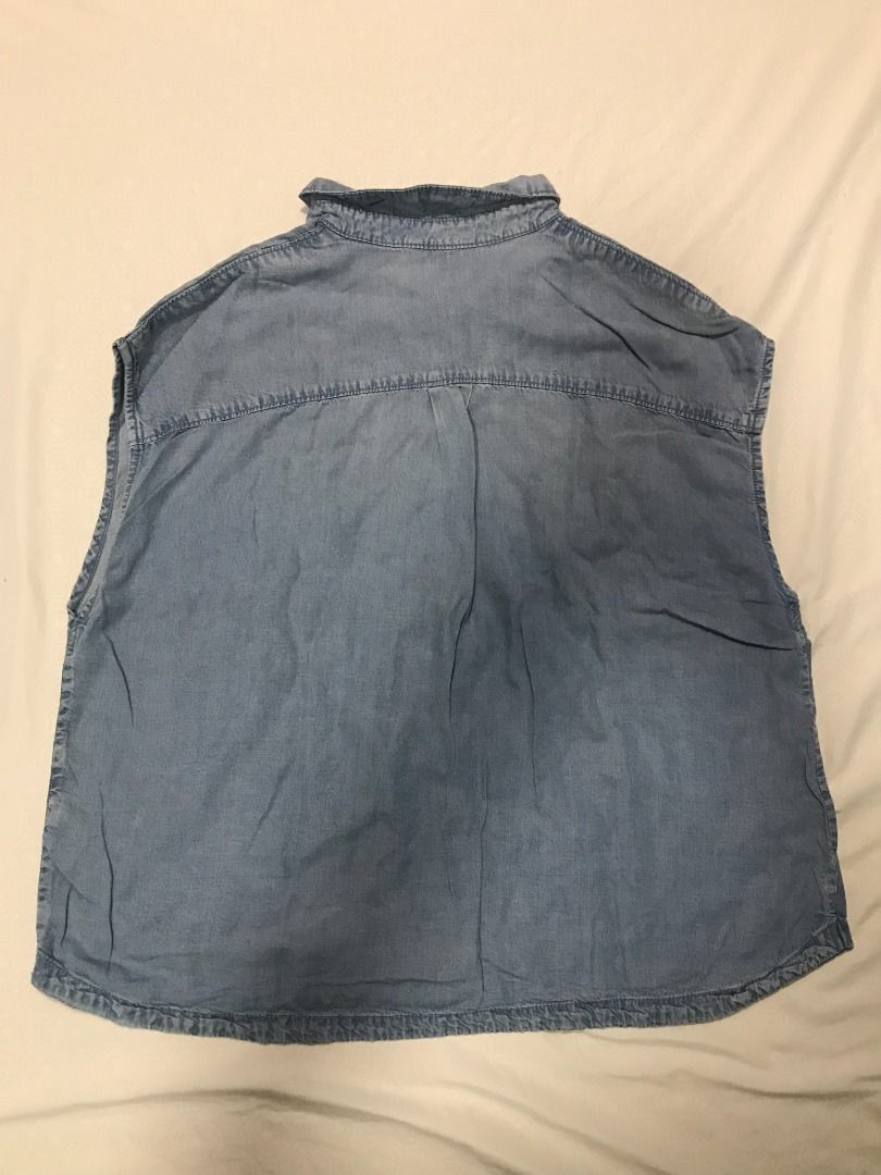 DNM SPLASH Denim Top on Carousell