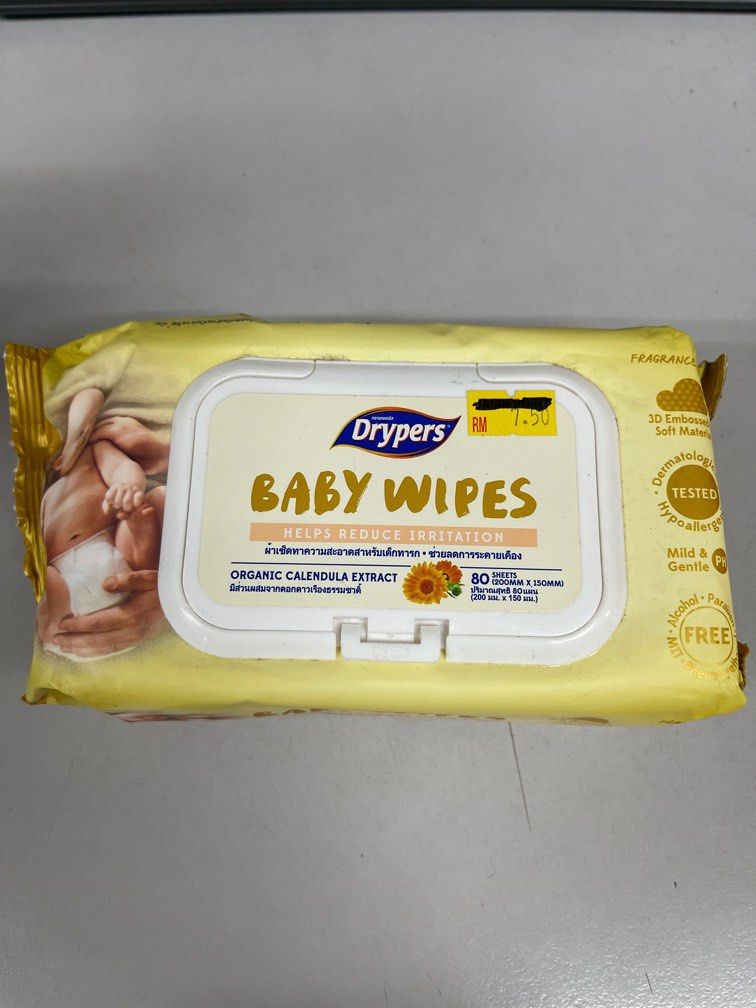 Drypers Baby Wipes Hand & Mouth（80‘s）*EXPIRED OCT 2023*, Babies & Kids ...