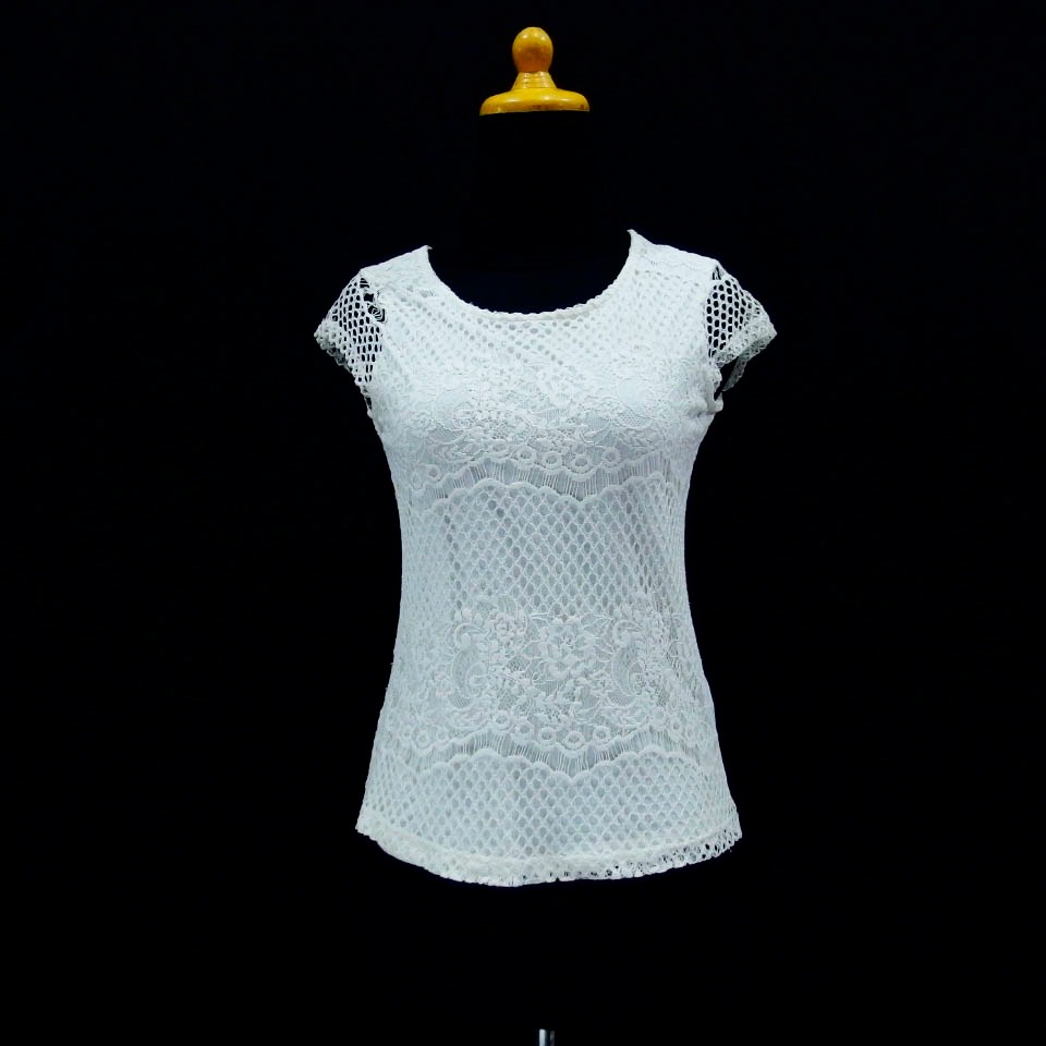 DX001 SIZE S BAJU PUTIH TULANG RAJUT ATASAN, Fesyen Wanita, Pakaian ...