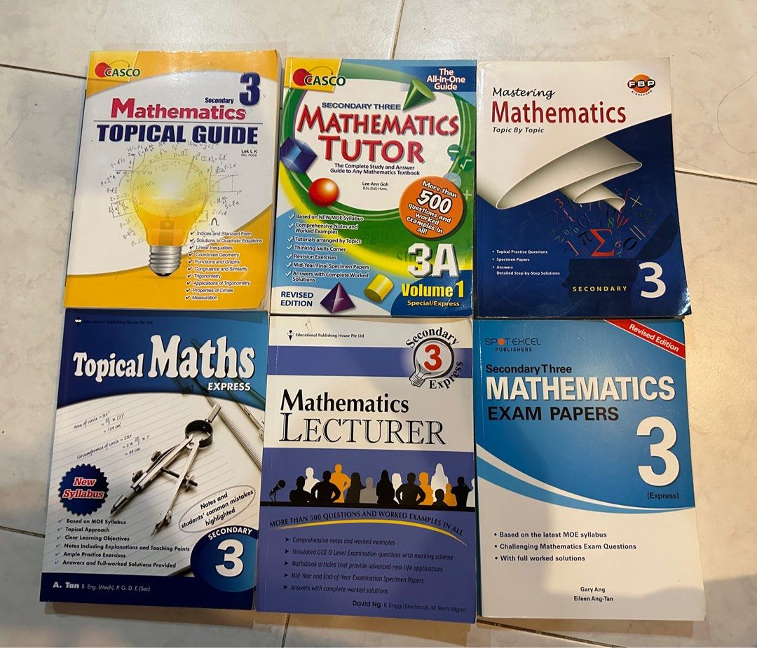 E math o level Elementary Mathematics Sec 1,2,3,4 o level, casco ...