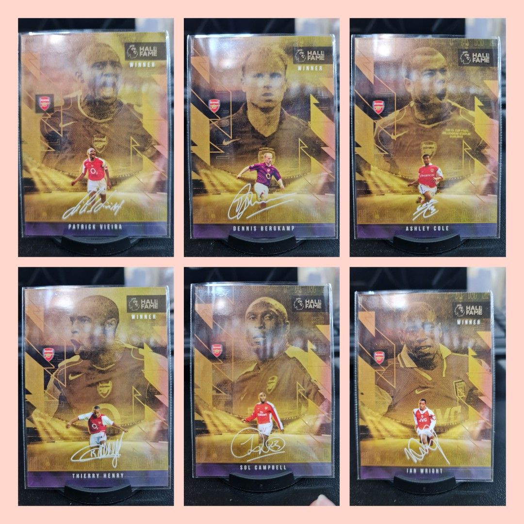 EPL Hall Of Famer Gold Signature Cards, Hobbies & Toys, Memorabilia ...