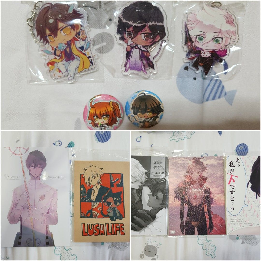 Fate Grand Order Fan Merch Keychains Badges and Doujinshi, Hobbies ...