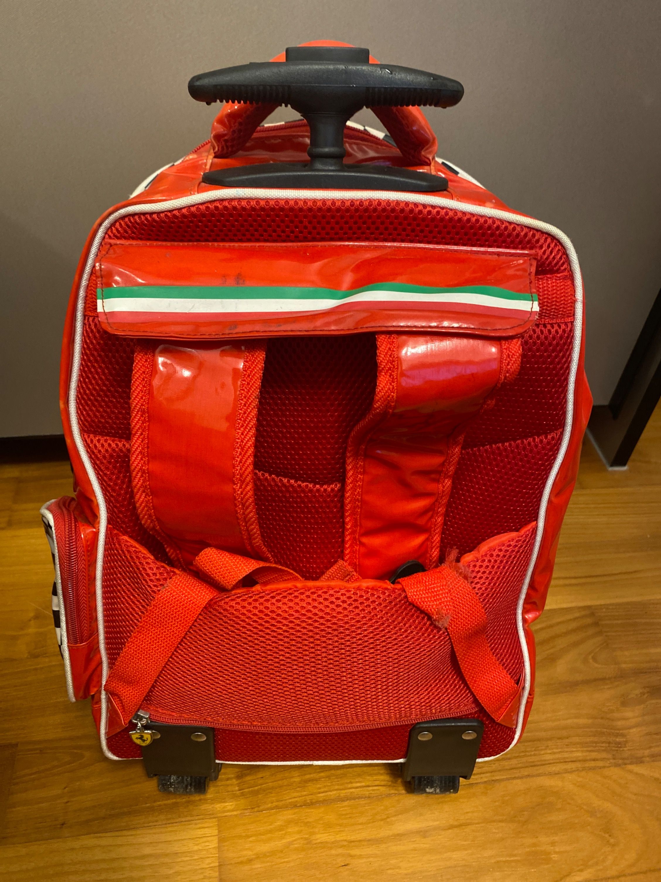 Ferrari backpack with wheels and pull rod, Luxury, Bags & Wallets on ...