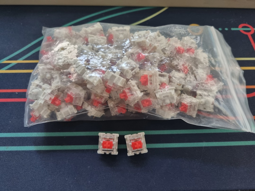 Gateron Red Switches X110, Computers & Tech, Parts & Accessories ...
