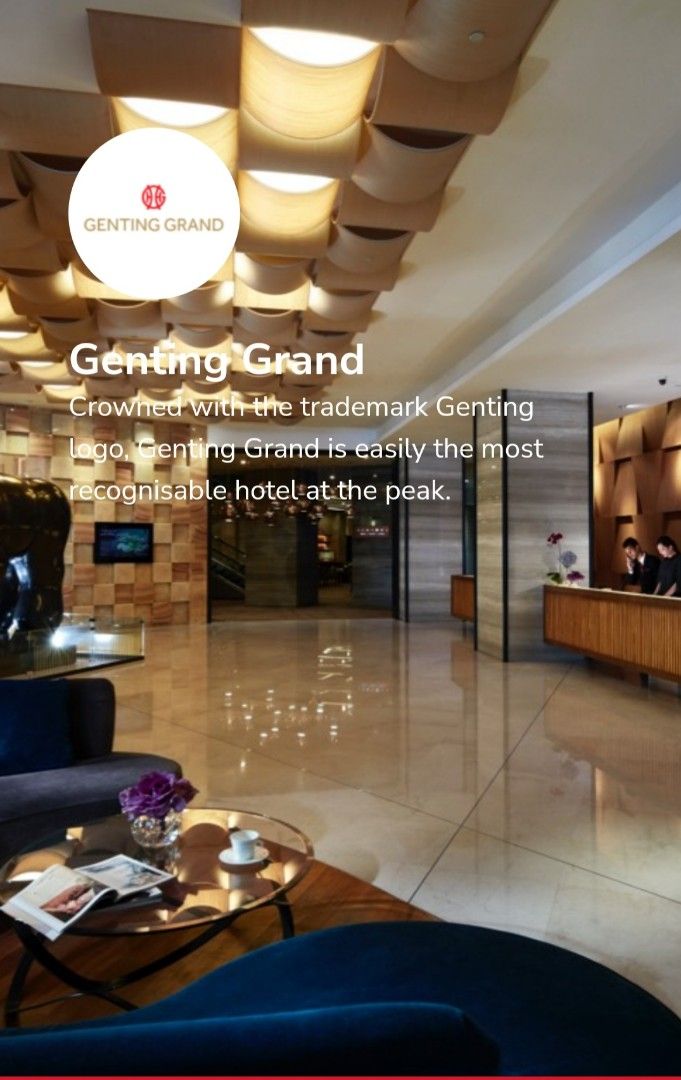 07 April Genting Grand Hotel & Highland Hotel And 01 May Crockfords ...