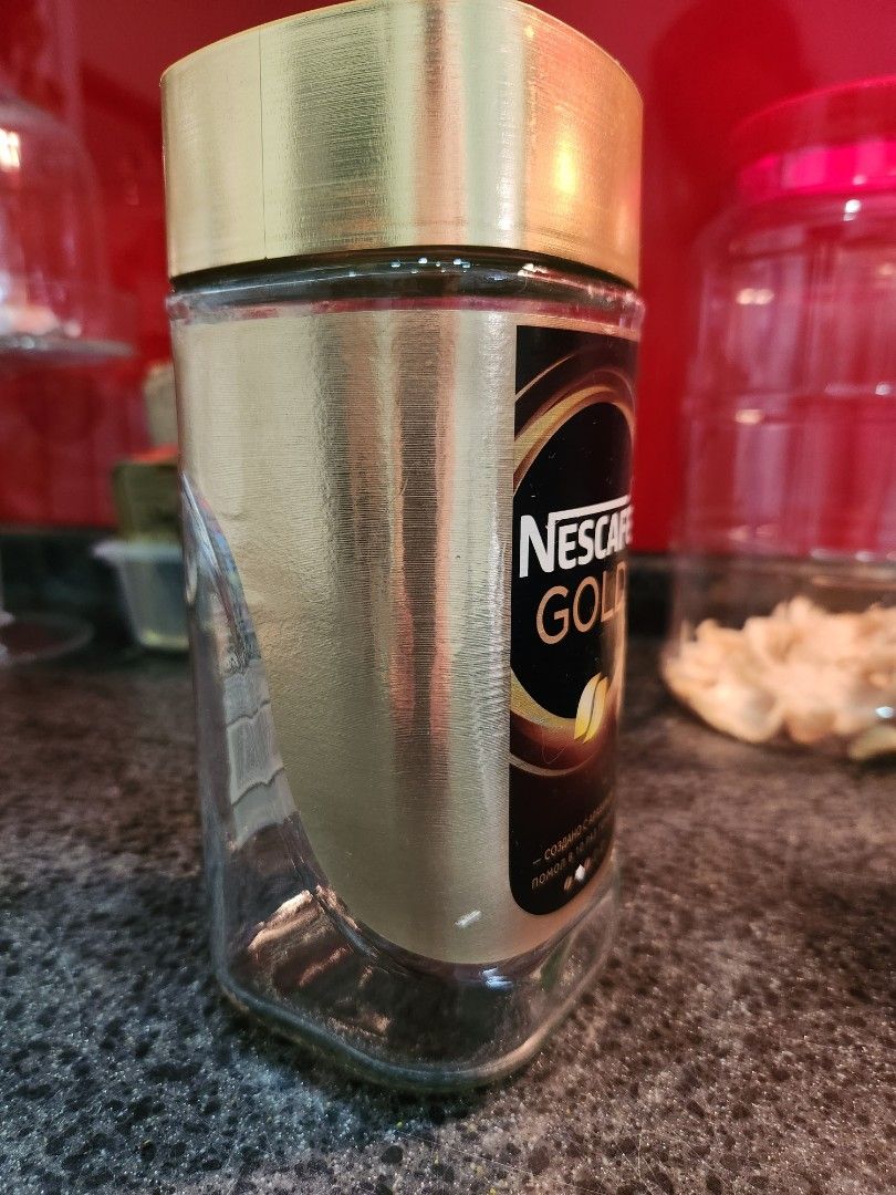 EMPTY Glass bottles nescafe, Furniture & Home Living, Home Decor, Other ...