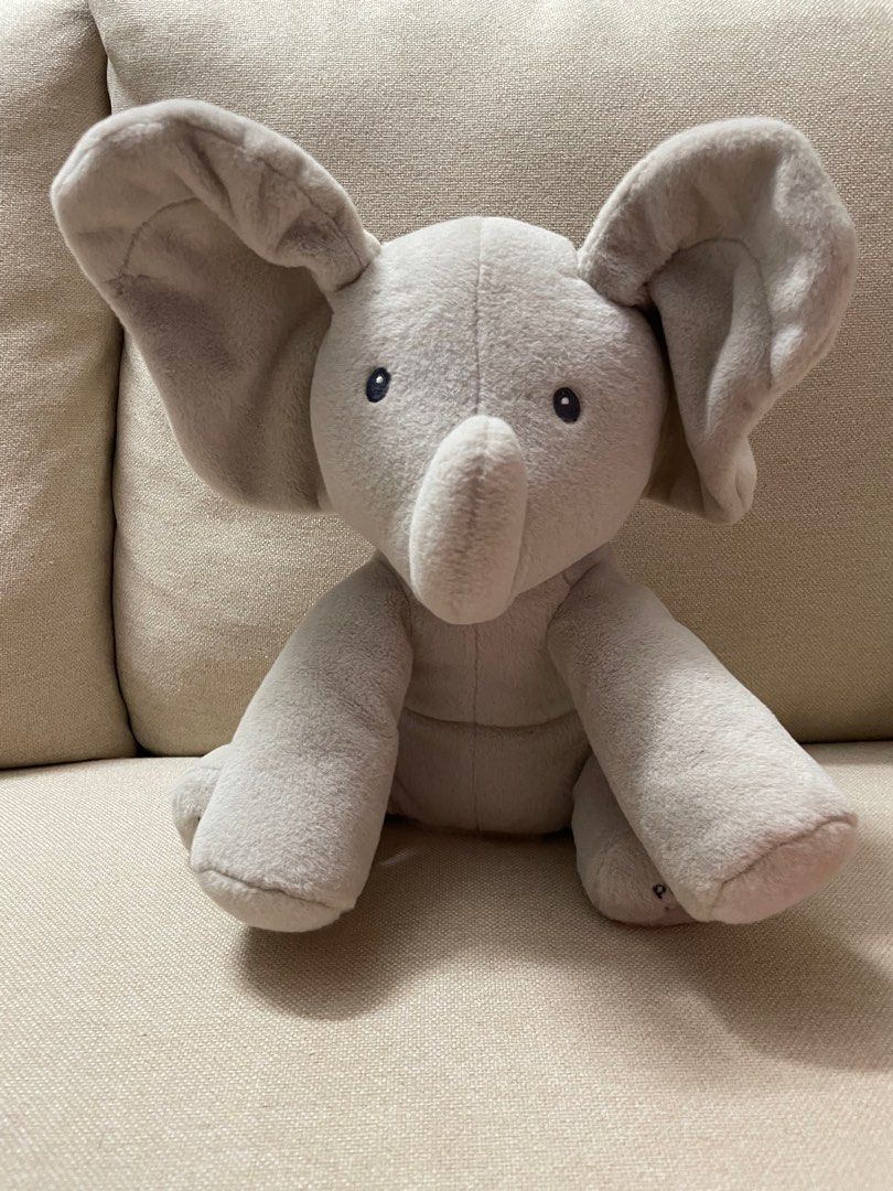 GUND Baby Animated Flappy The Elephant Stuffed Animal Plush, Gray, 30cm ...