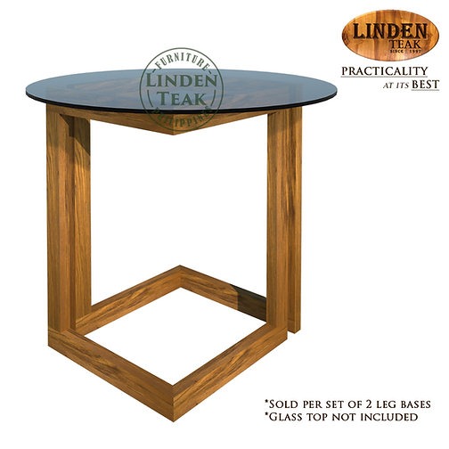 Handcrafted Solid Teak Wood V-Table Base Furniture(Sold per set of 2 ...