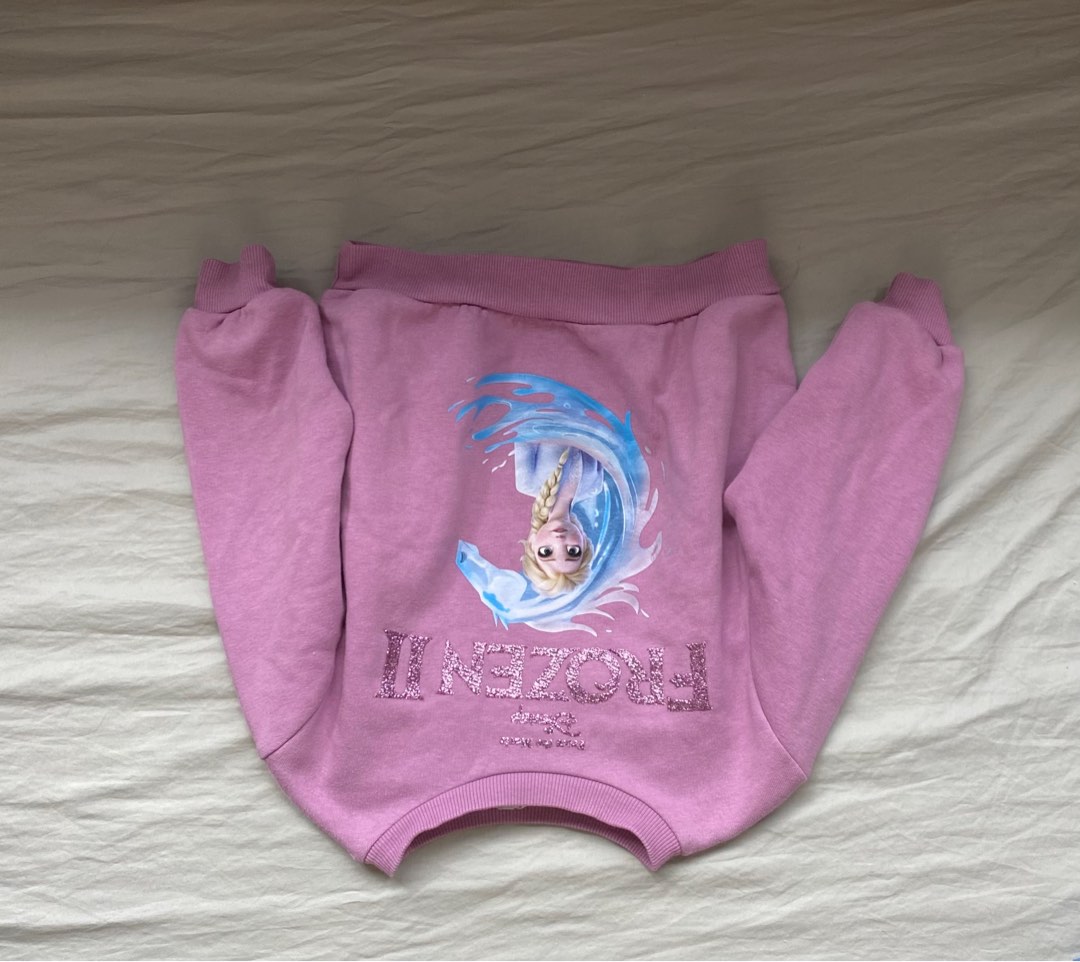 H&M kid frozen Elsa sweater top, Babies & Kids, Babies & Kids Fashion ...