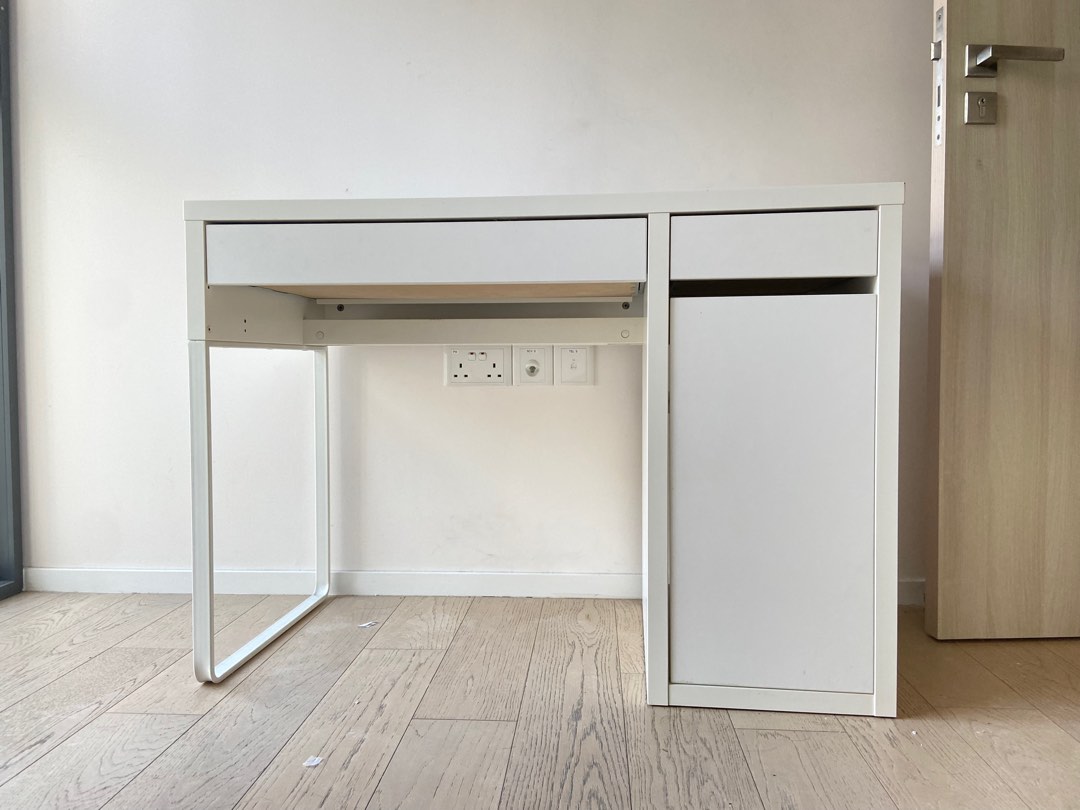 Ikea Micke Study Desk with drawer, Furniture & Home Living, Furniture ...