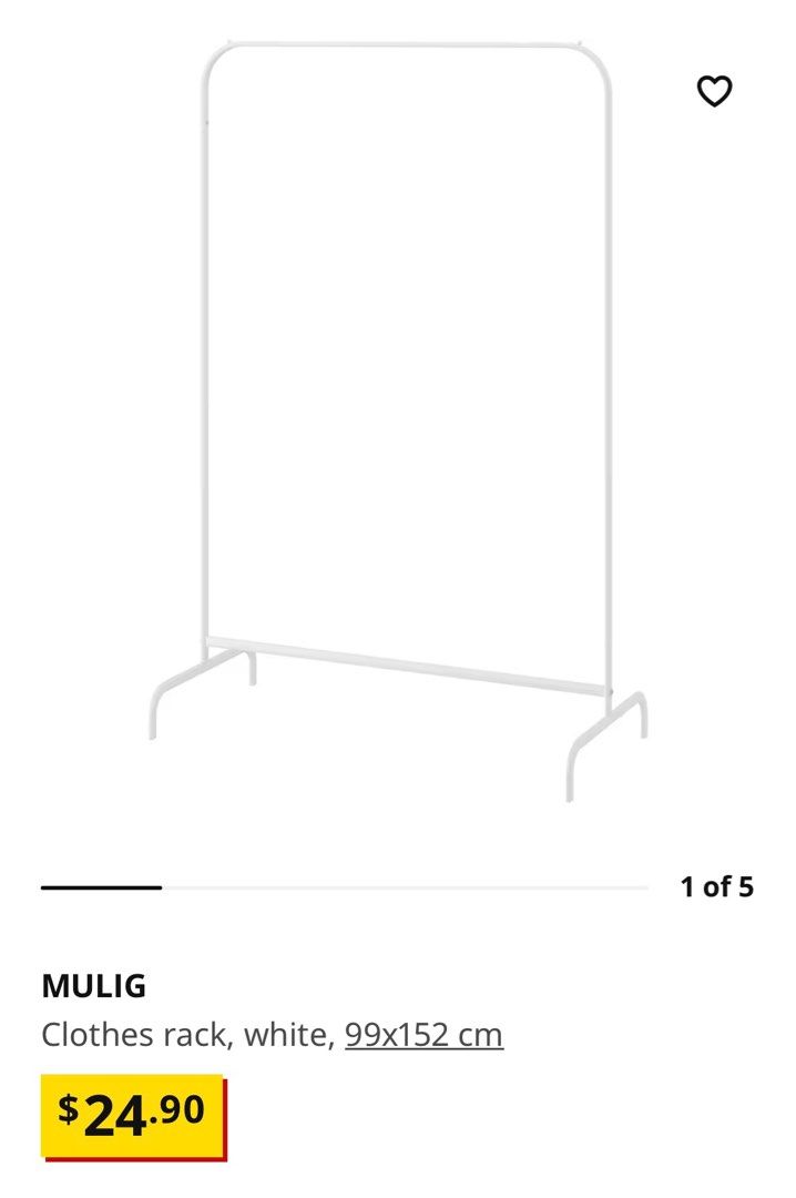 IKEA MULIG - Clothes rack, Furniture & Home Living, Furniture, Other ...