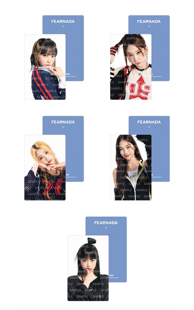 [incoming] le sserafim fearnada photocard / pc merch - sakura, chaewon ...