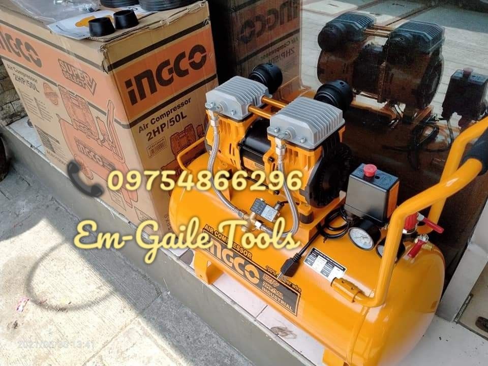 INGCO 2HP, 50L Oil-less Silent Type Air Compressor (ACS112501P ...